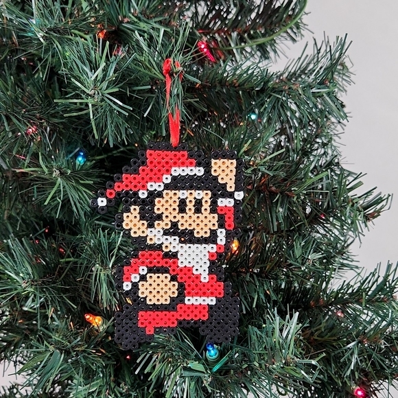 Perler | Holiday | Super Mario Perler Bead Christmas Ornament | Poshmark